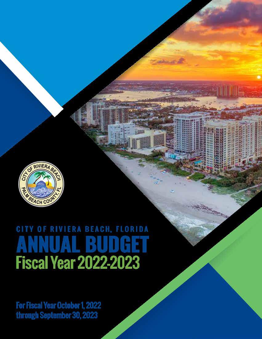 City Of Riviera Beach Annual Budget Fiscal Year 2022 2023 By City Of Riviera Beach Annual Budget Fiscal Year 2022 2023 By