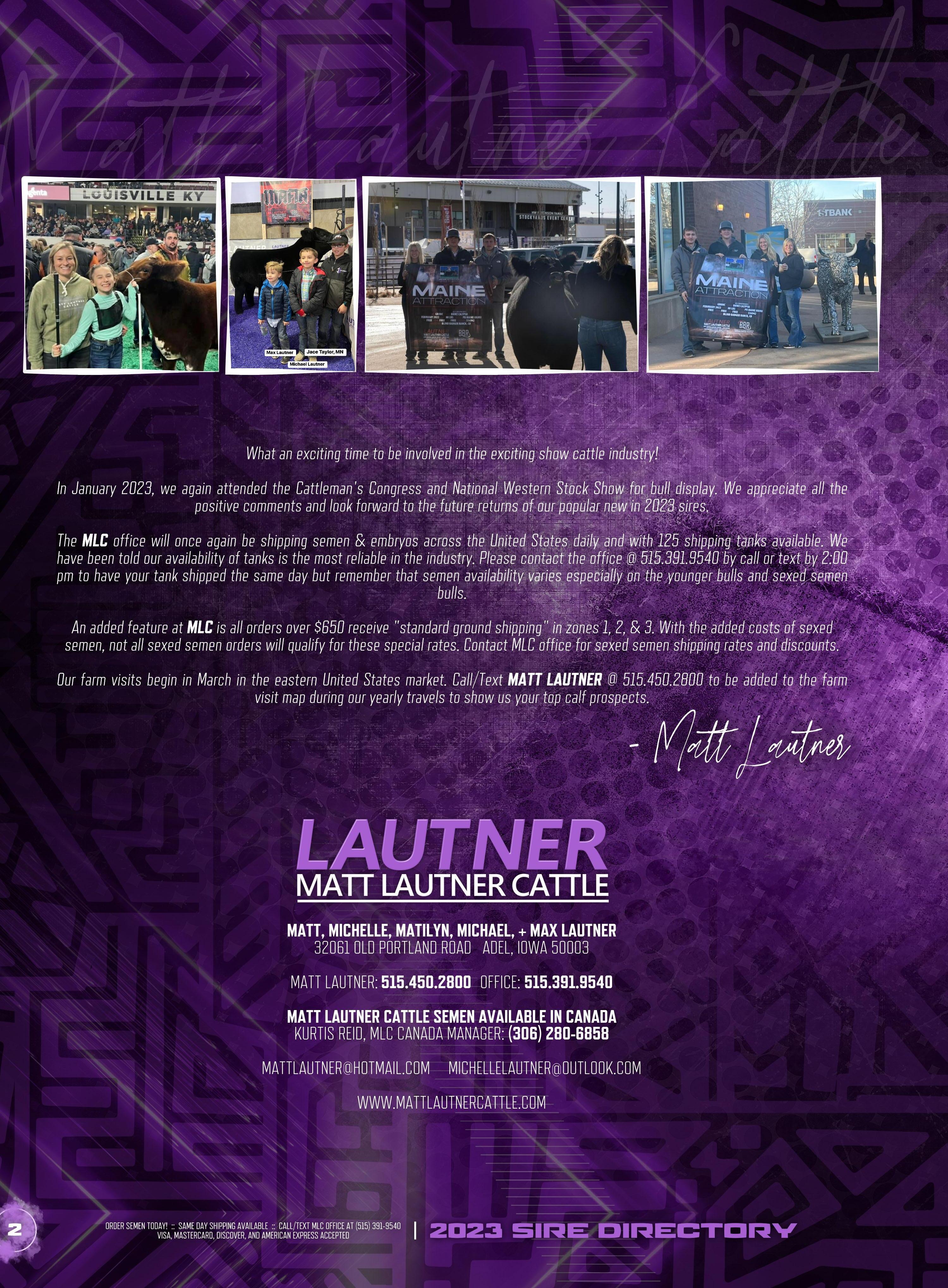 2023 Matt Lautner Cattle Sire Directory by Mittag Design - Issuu