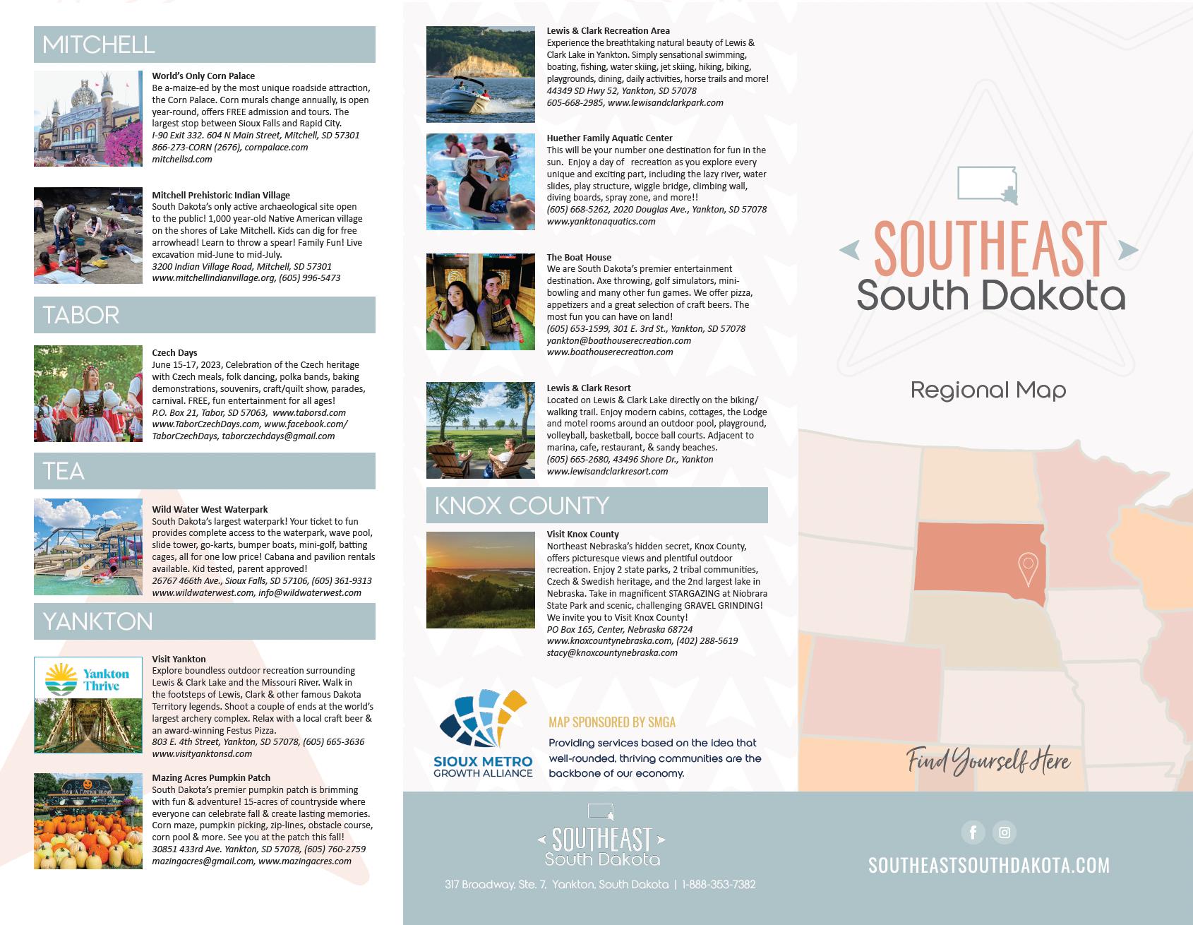 2023 Southeast SD Regional Map by Southeast South Dakota - Issuu
