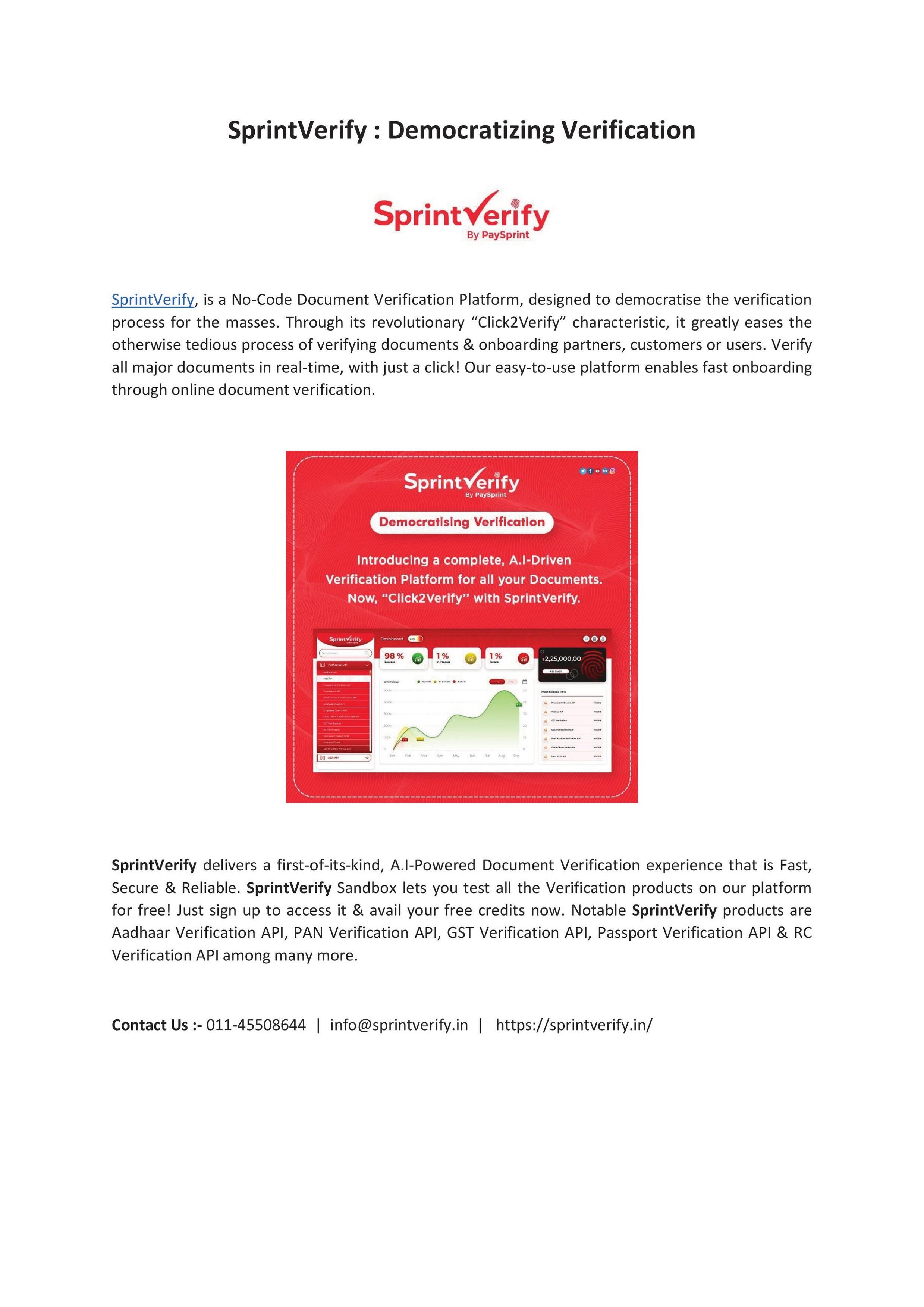 SprintVerify by SprintVerify - Issuu