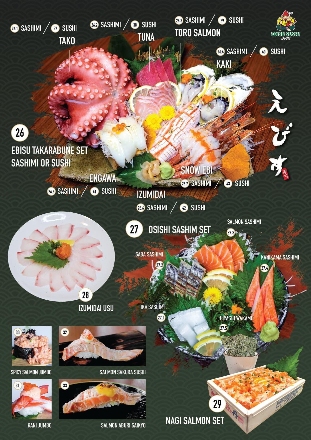 Menu Buffet 1399++ by Ebisu Sushi - Issuu