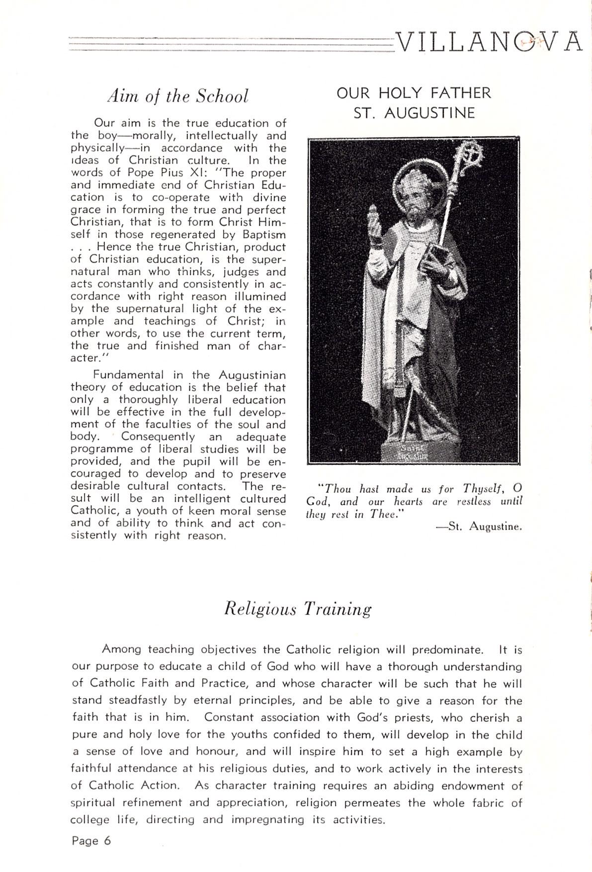 Villanova College Prospectus 1954 : Coorparoo by Villanova College ...