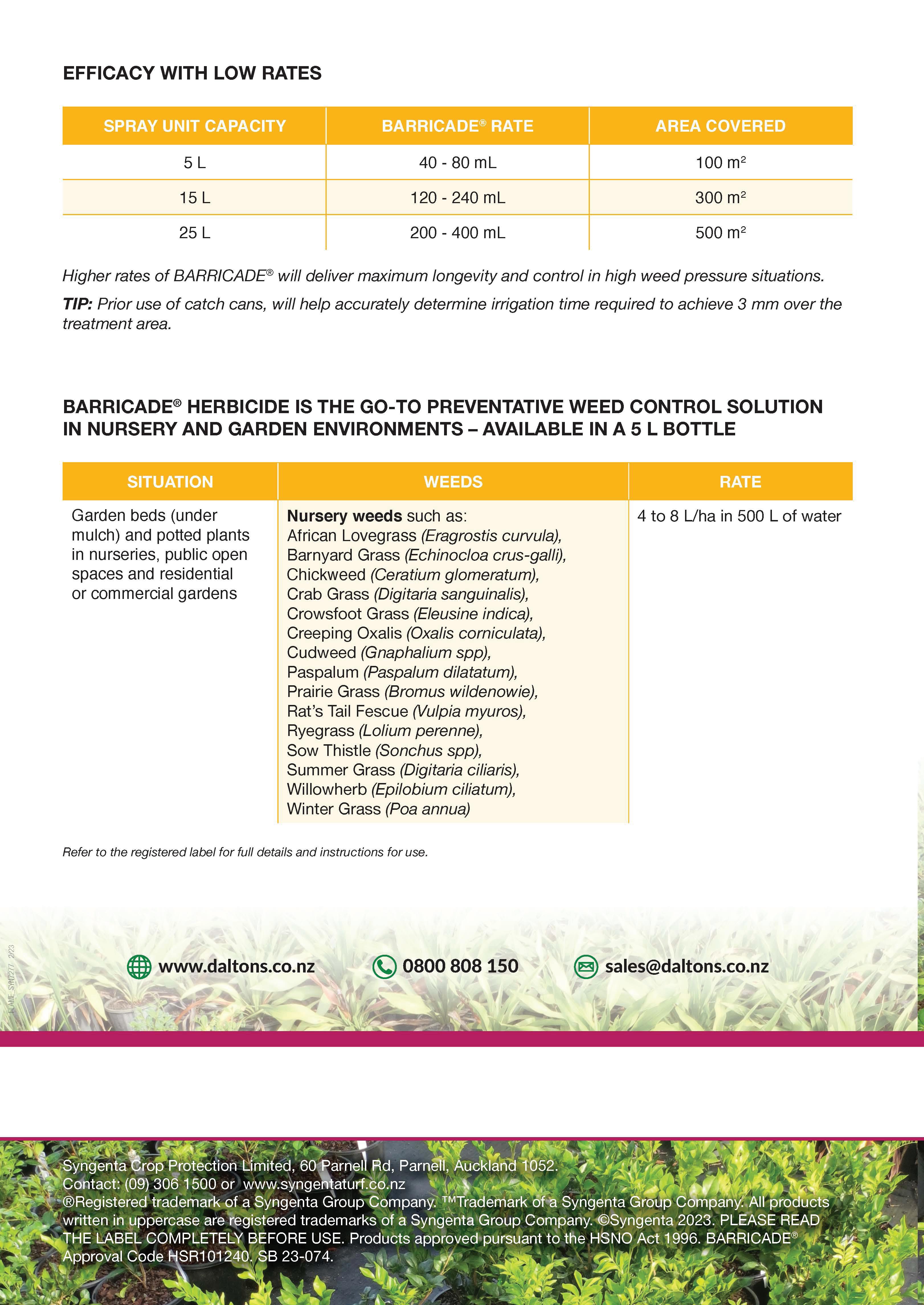 Barricade® Broad-Spectrum Weed Control Made Easy by Daltons - Issuu