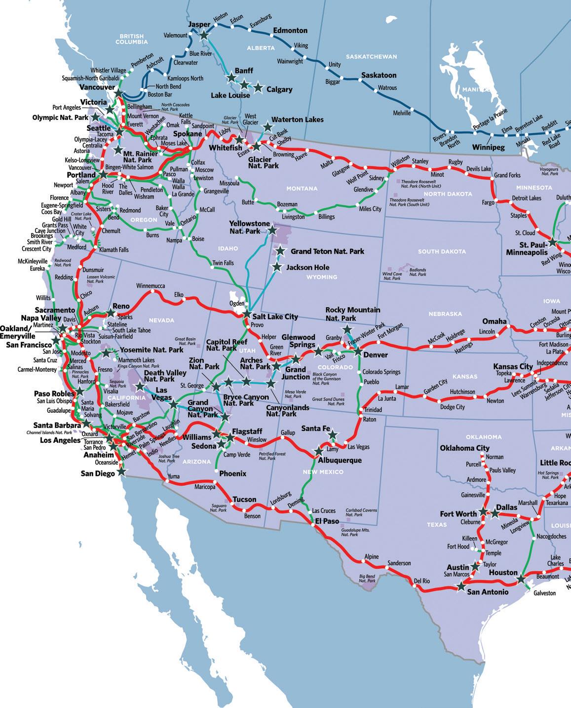 Amtrak Map West Coast