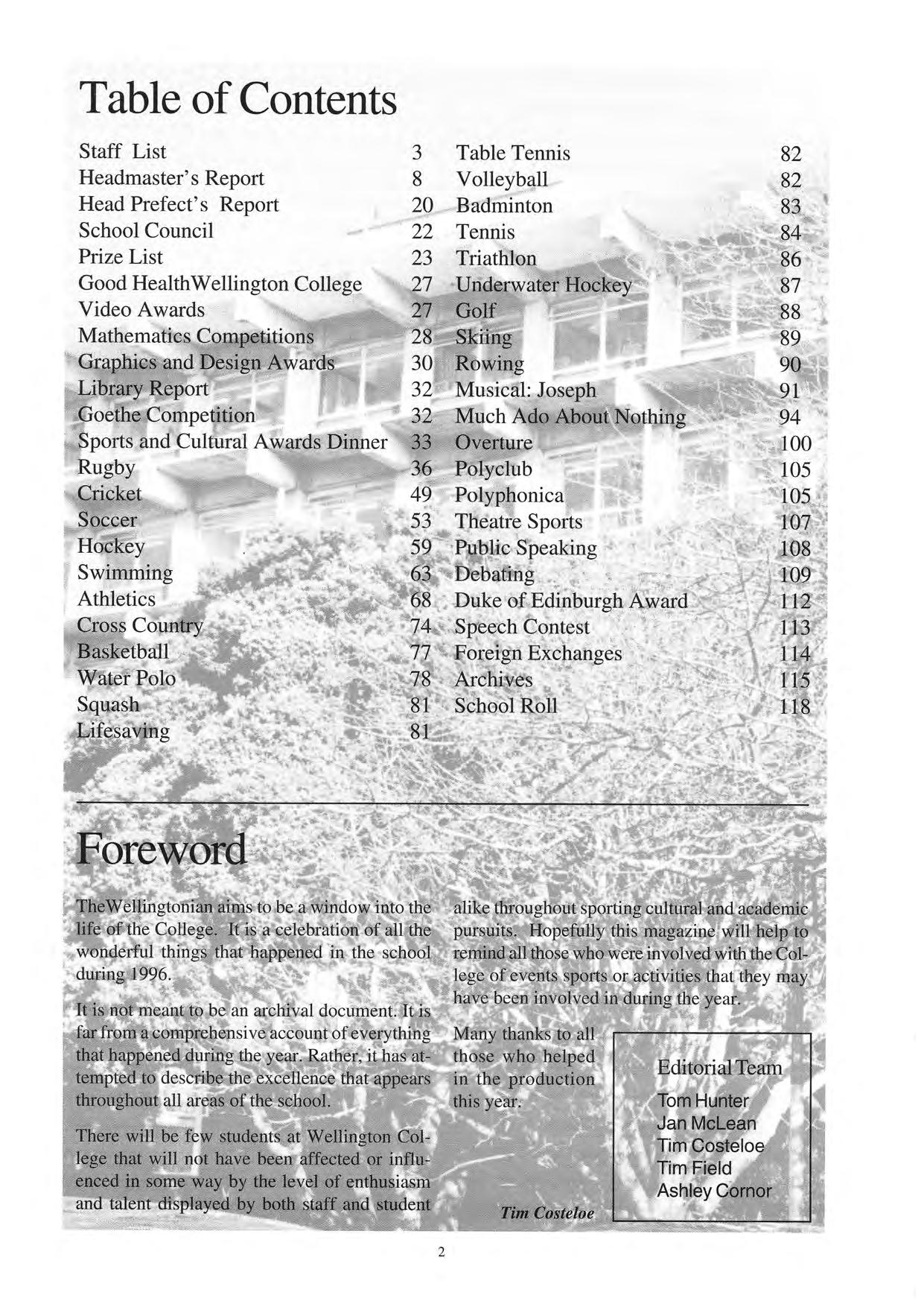 The Wellingtonian 1996 by Wellington College OBA - Issuu