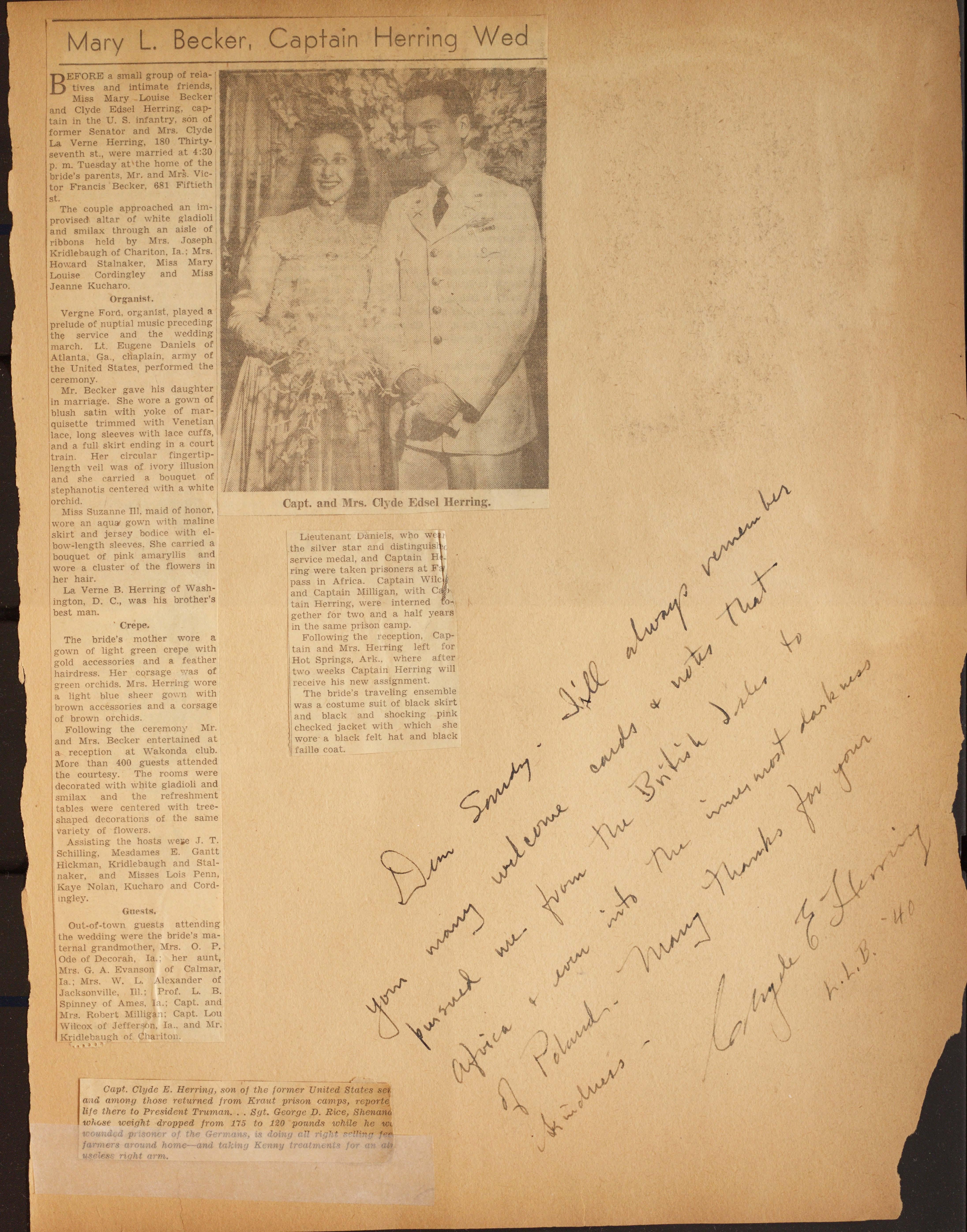 Vava Sandy WWII Scrapbook by Drake University - Issuu