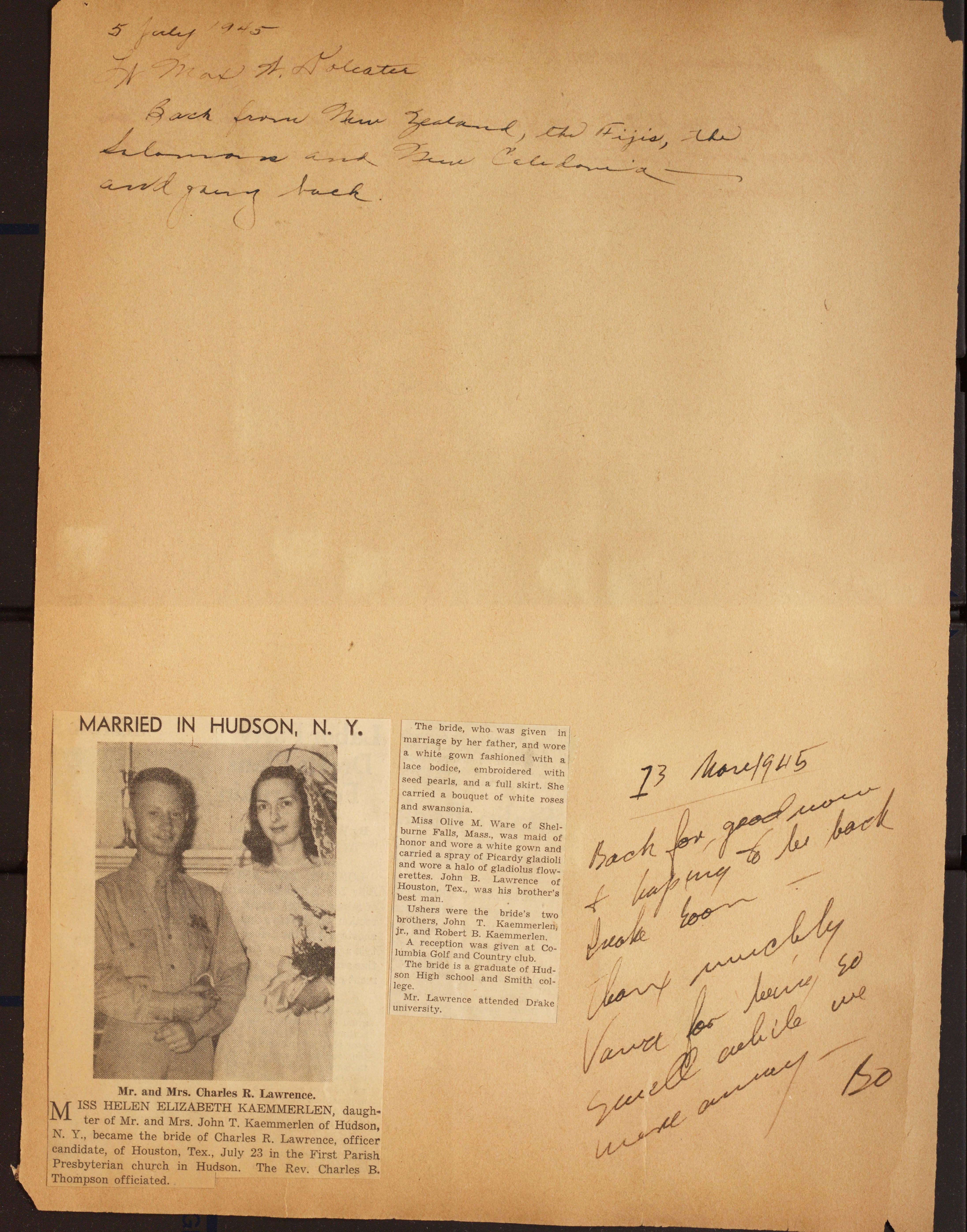 Vava Sandy WWII Scrapbook by Drake University - Issuu