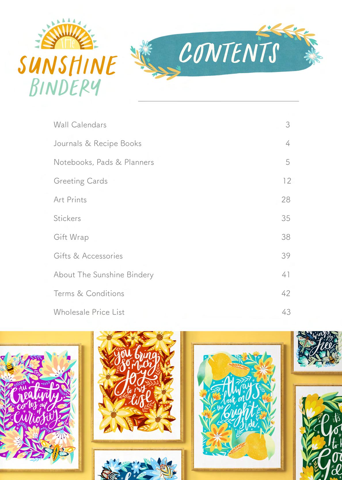The Sunshine Bindery SS23 Wholesale Catalogue by The Sunshine Bindery - Issuu