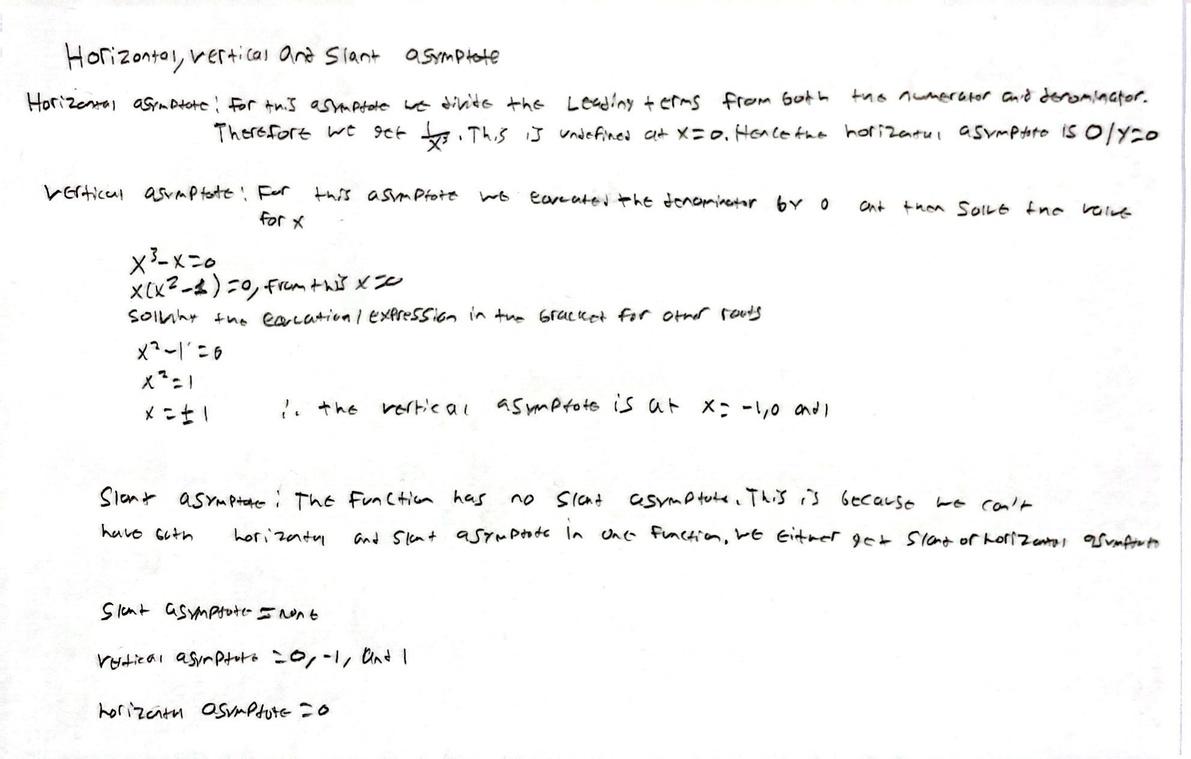 My Slant,Vertical And Horizontal Asymptote - Issuu
