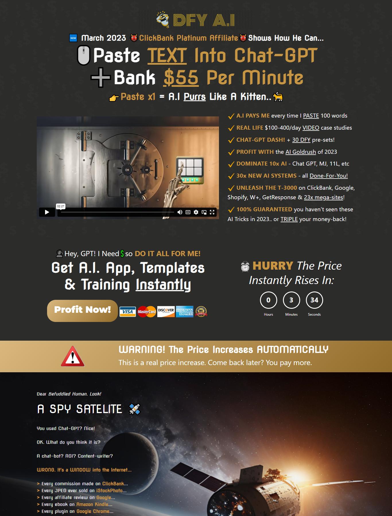 DFY Done For You AI - Paste TEXT Into Chat-GPT, Bank $55 Per Minute by Donald353 - Issuu