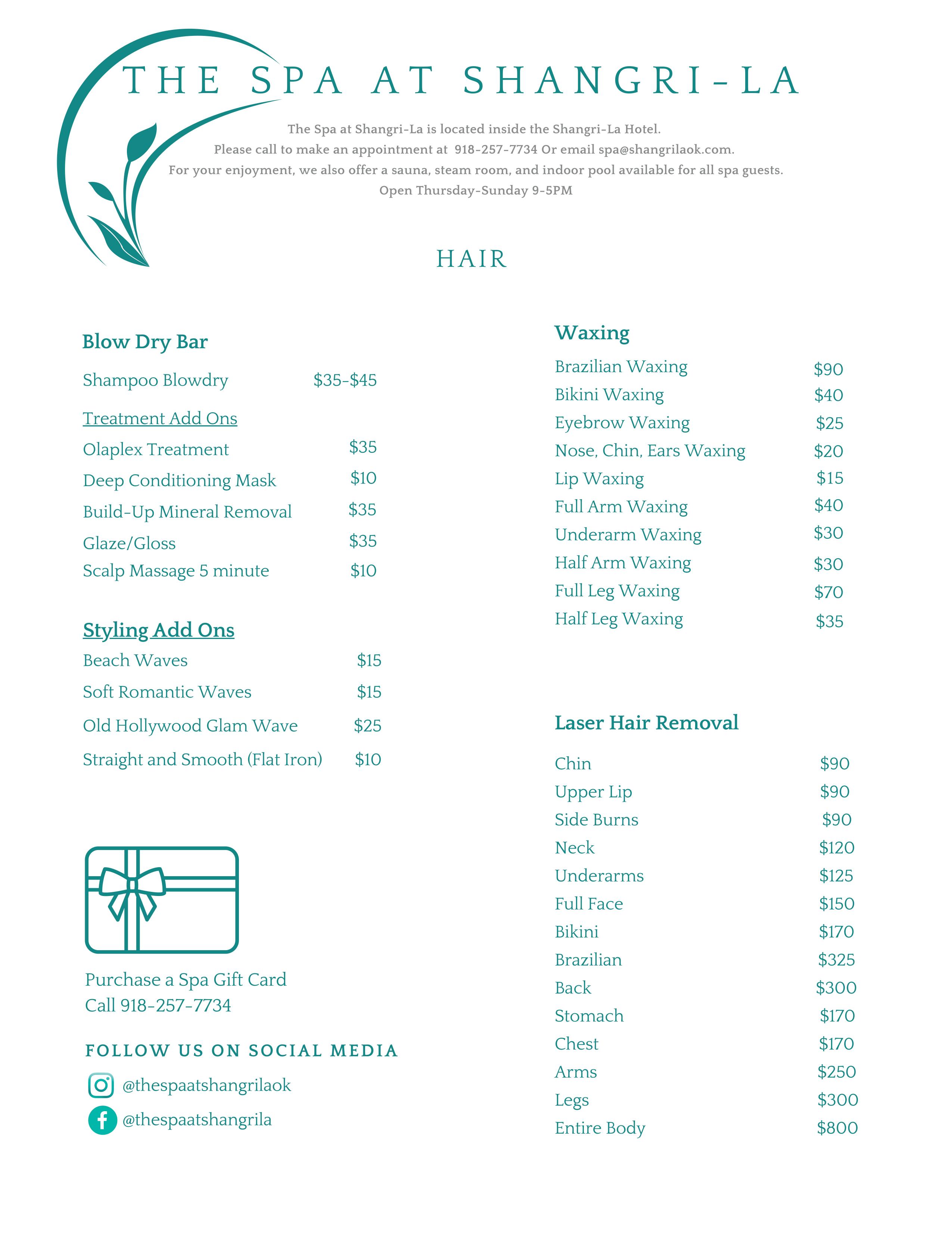 Spa Services by shangrilaokresort - Issuu
