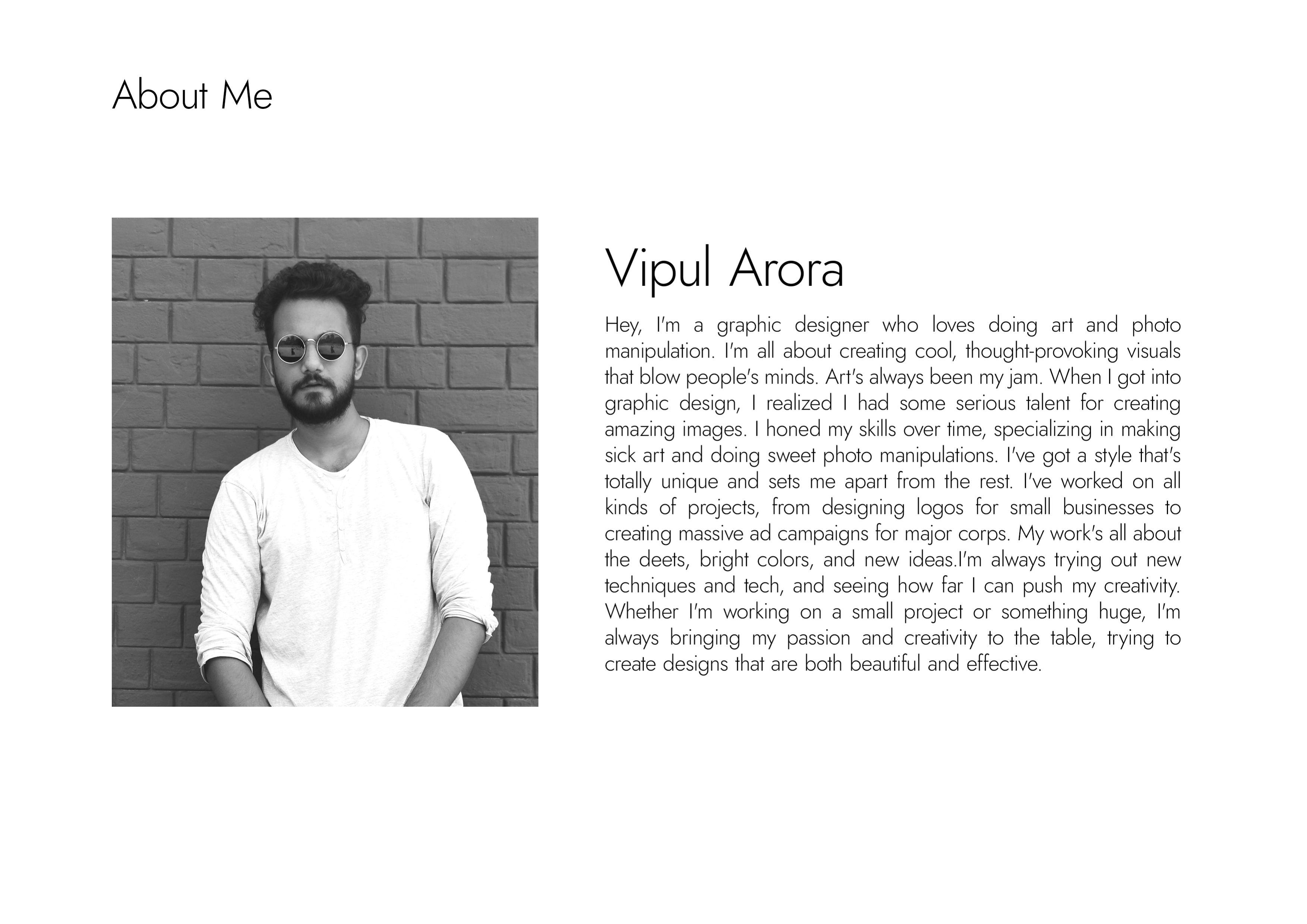 Graphic Design Portfolio Vipul Arora by Vipul Arora - Issuu