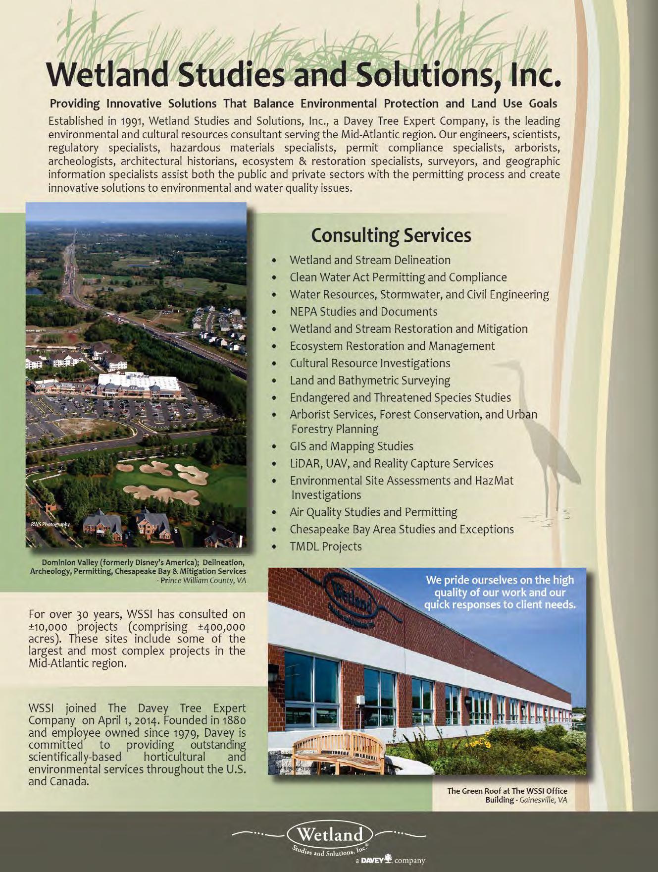 WSSI Brochure by Wetland Studies and Solutions, Inc. - Issuu