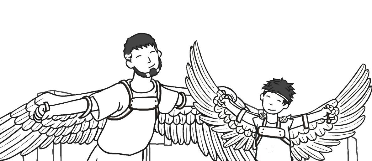Icarus And Daedalus Clipart