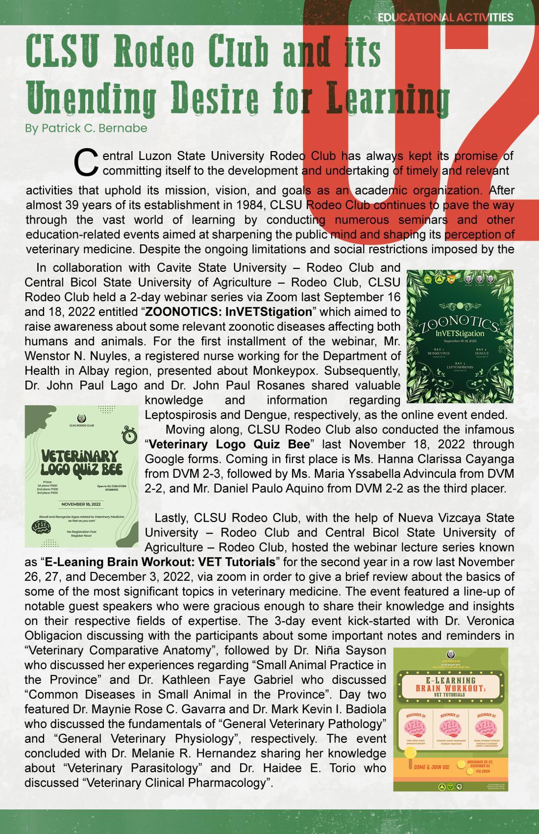 The Bullhorn | March 2023 Issue by RC-CLSU - Issuu