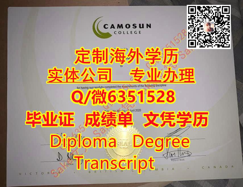 制作Camosun学历证书q微6351528购买卡莫森学院精仿毕业证成绩单，专业办理Camosun留信认证/留学生专业人才入库,Camosun ...