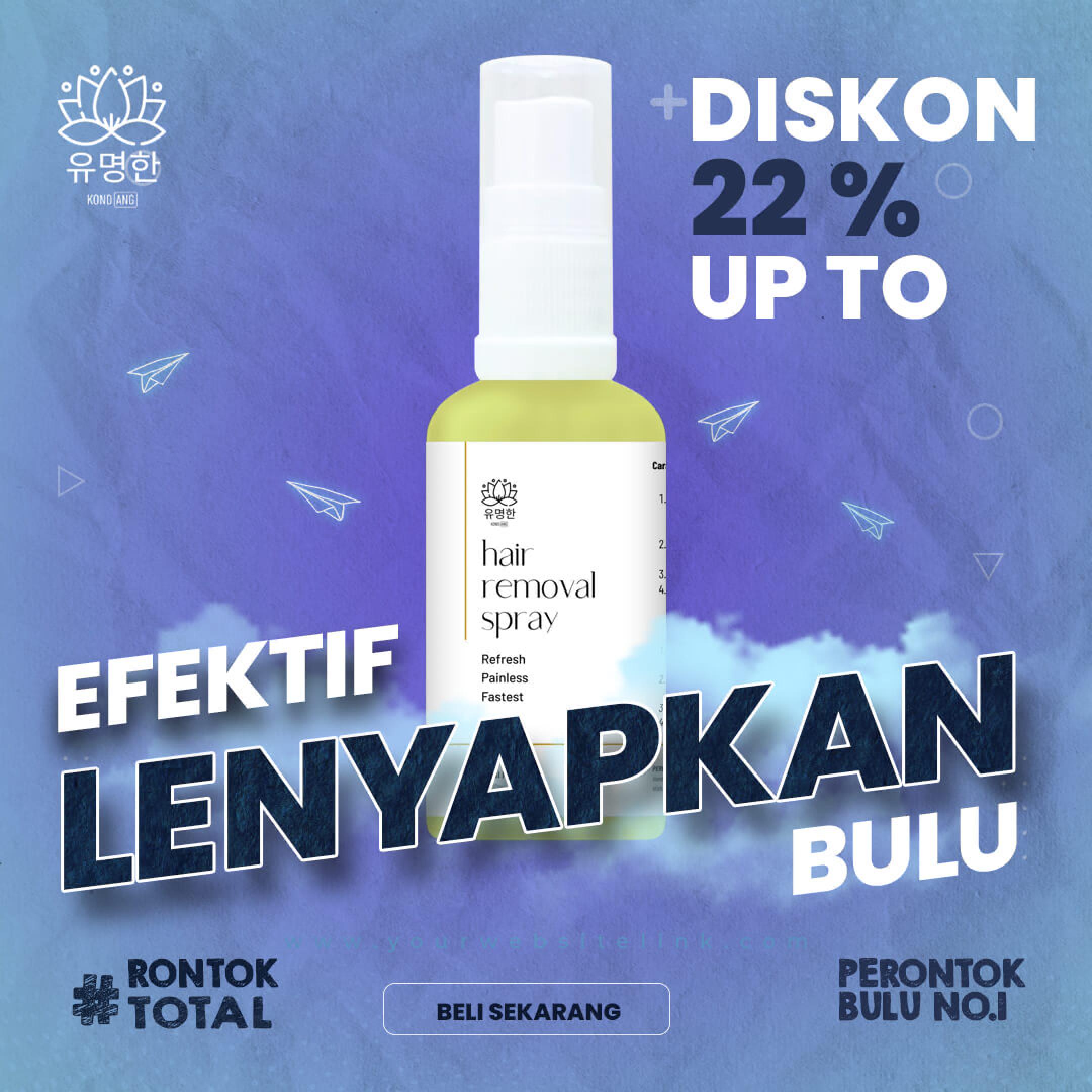 Spray Perontok Rambut Tangan Tanpa Sakit di Kab. Maluku Barat Daya ...