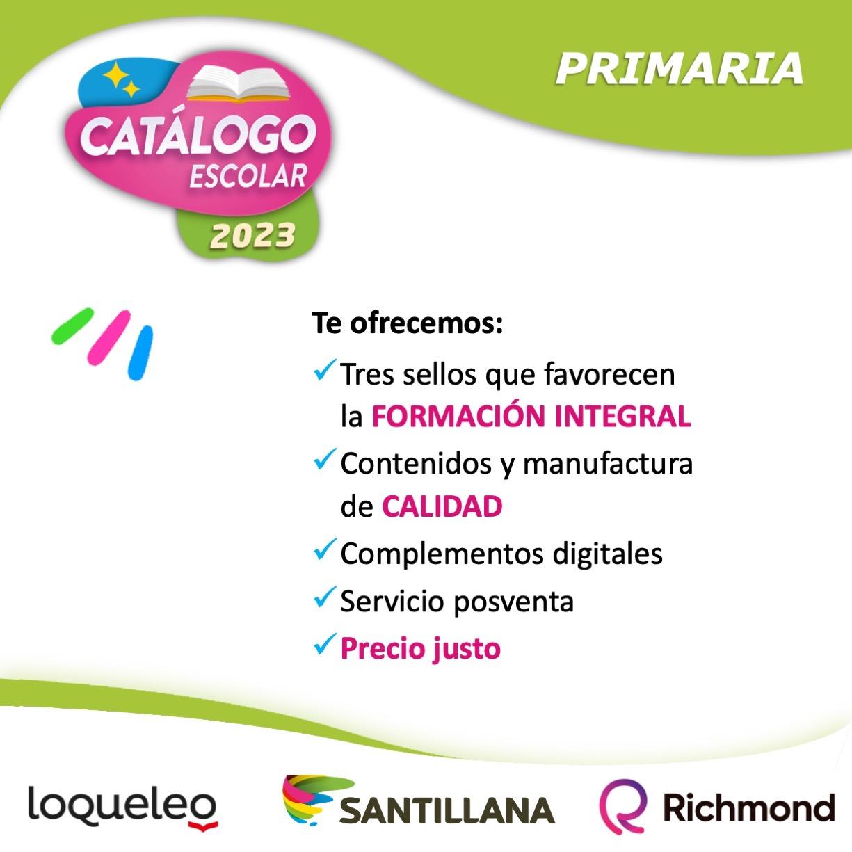 Catálogo 2023 - Educación Primaria by SANTILLANA VE (2023) - Issuu