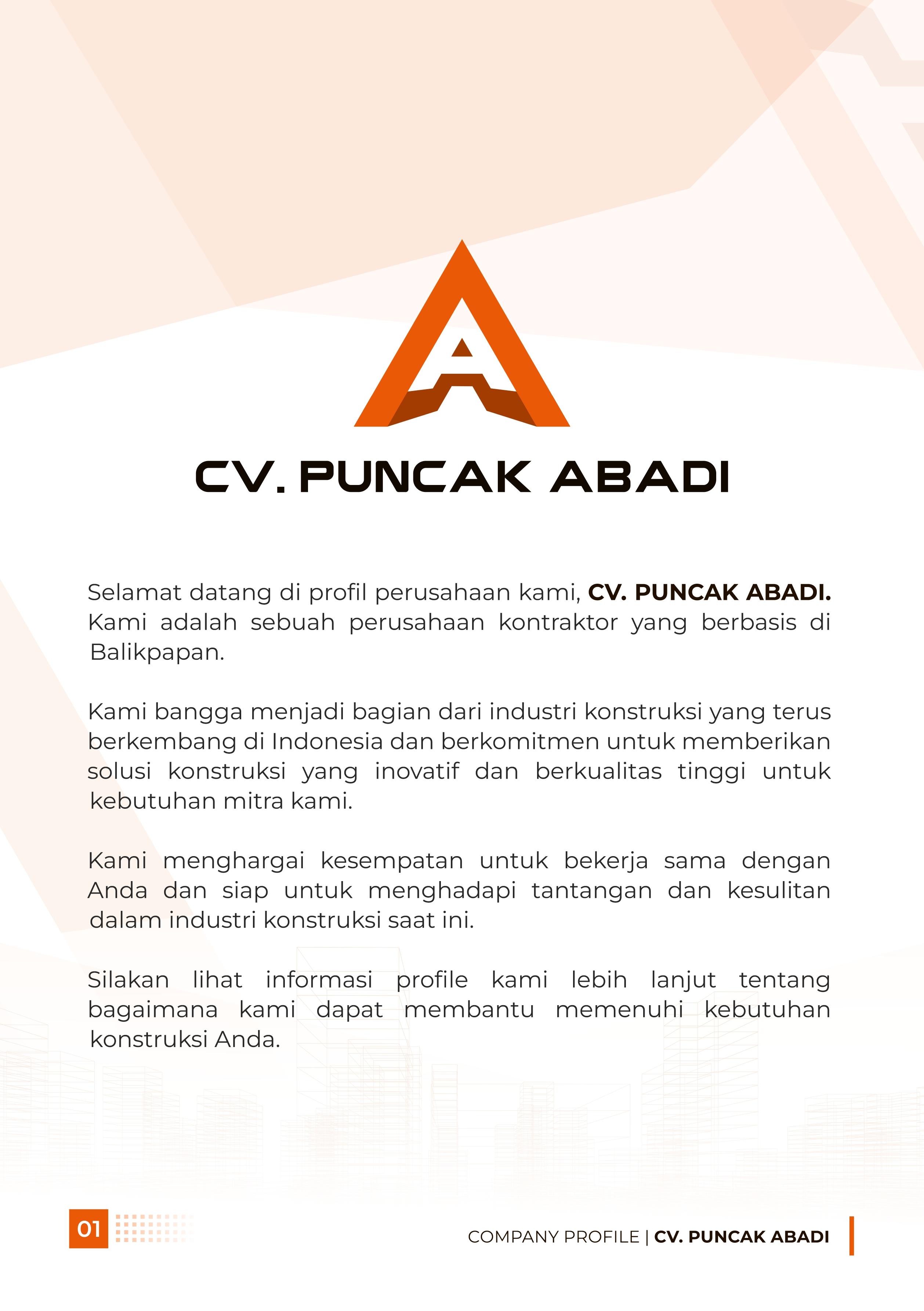 COMPANY PROFILE - CV. PUNCAK ABADI by Ozan Creative - Issuu