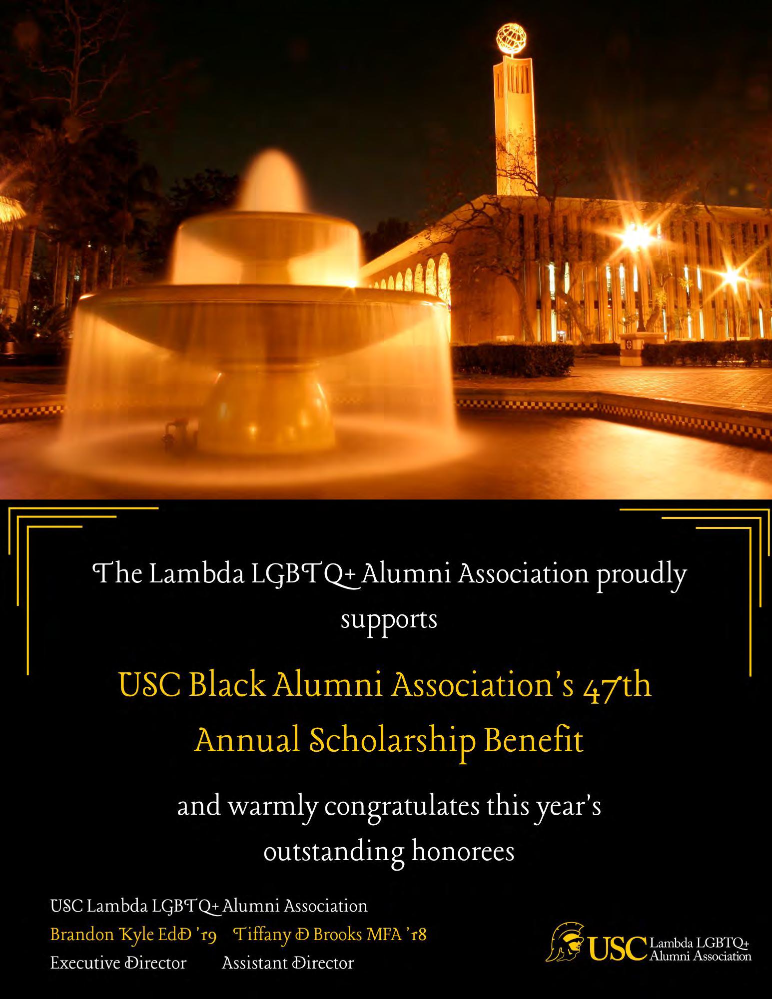 USC Black Alumni Association 47th Annual Scholarship Benefit by USC-BAA ...