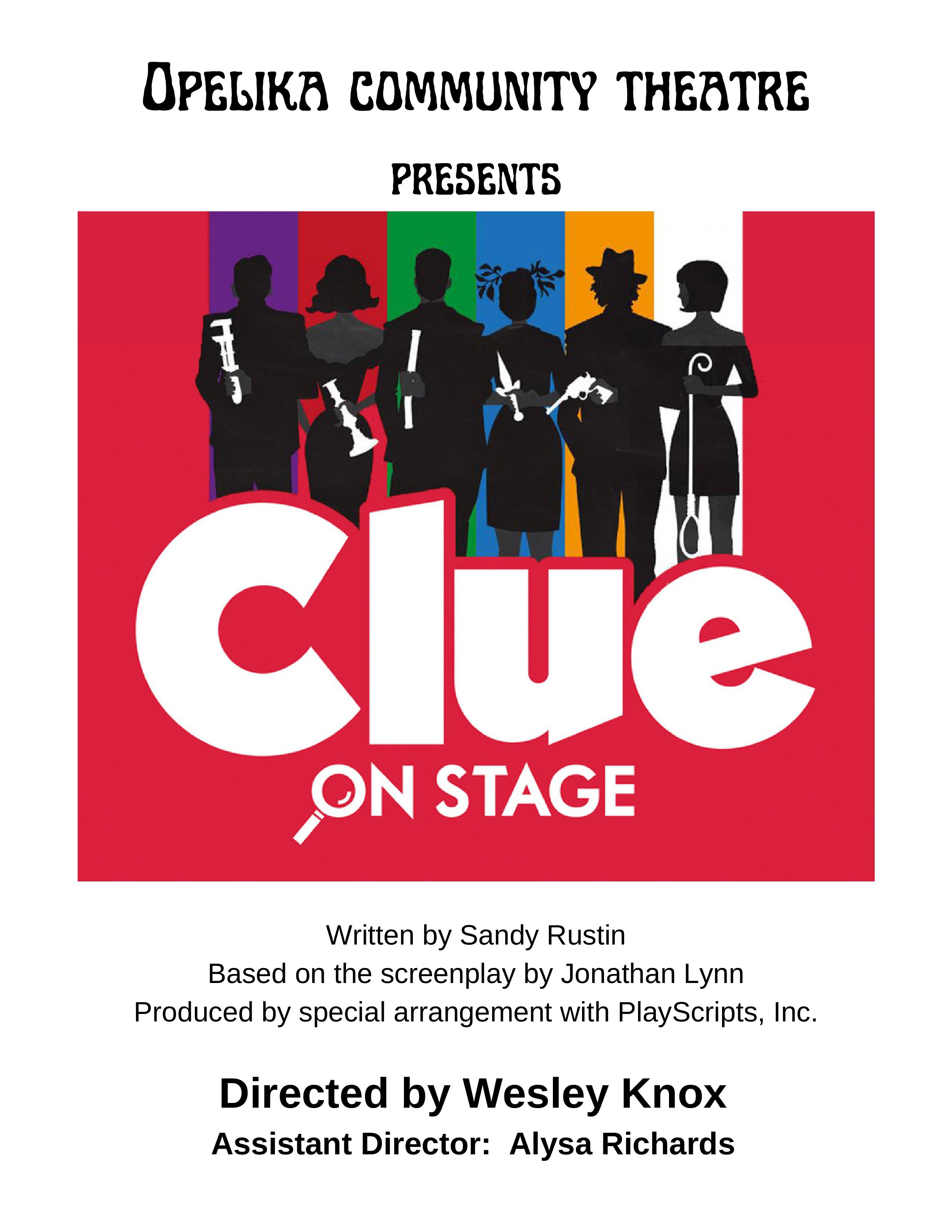 Clue digital program 2023 by opelikatheatrecompany - Issuu