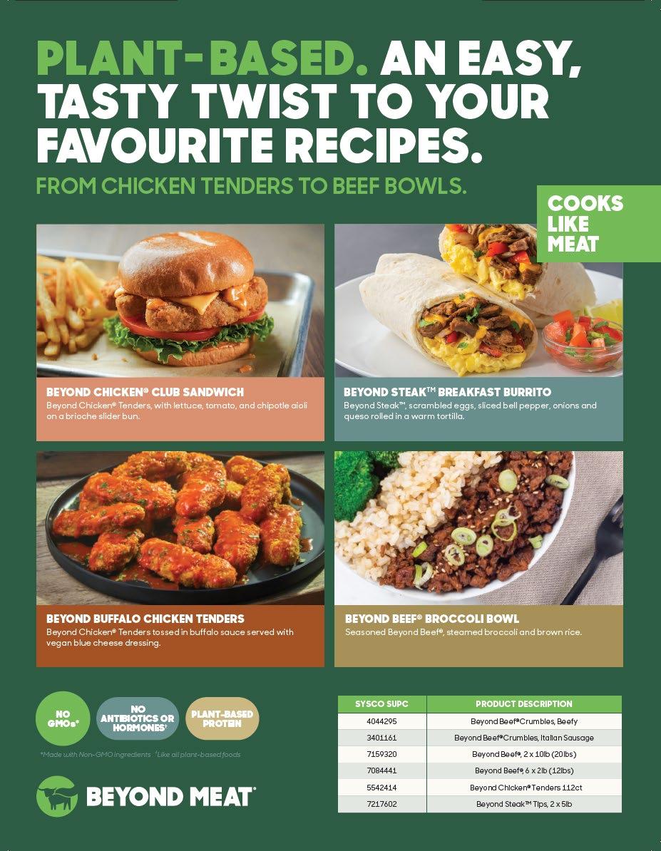 Elevating Your Menu: Plant Based Products Toolkit by Sysco Canada - Issuu