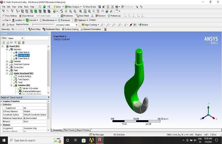 Design & Analysis of Crane Hook with Ansys by IRJET Journal - Issuu