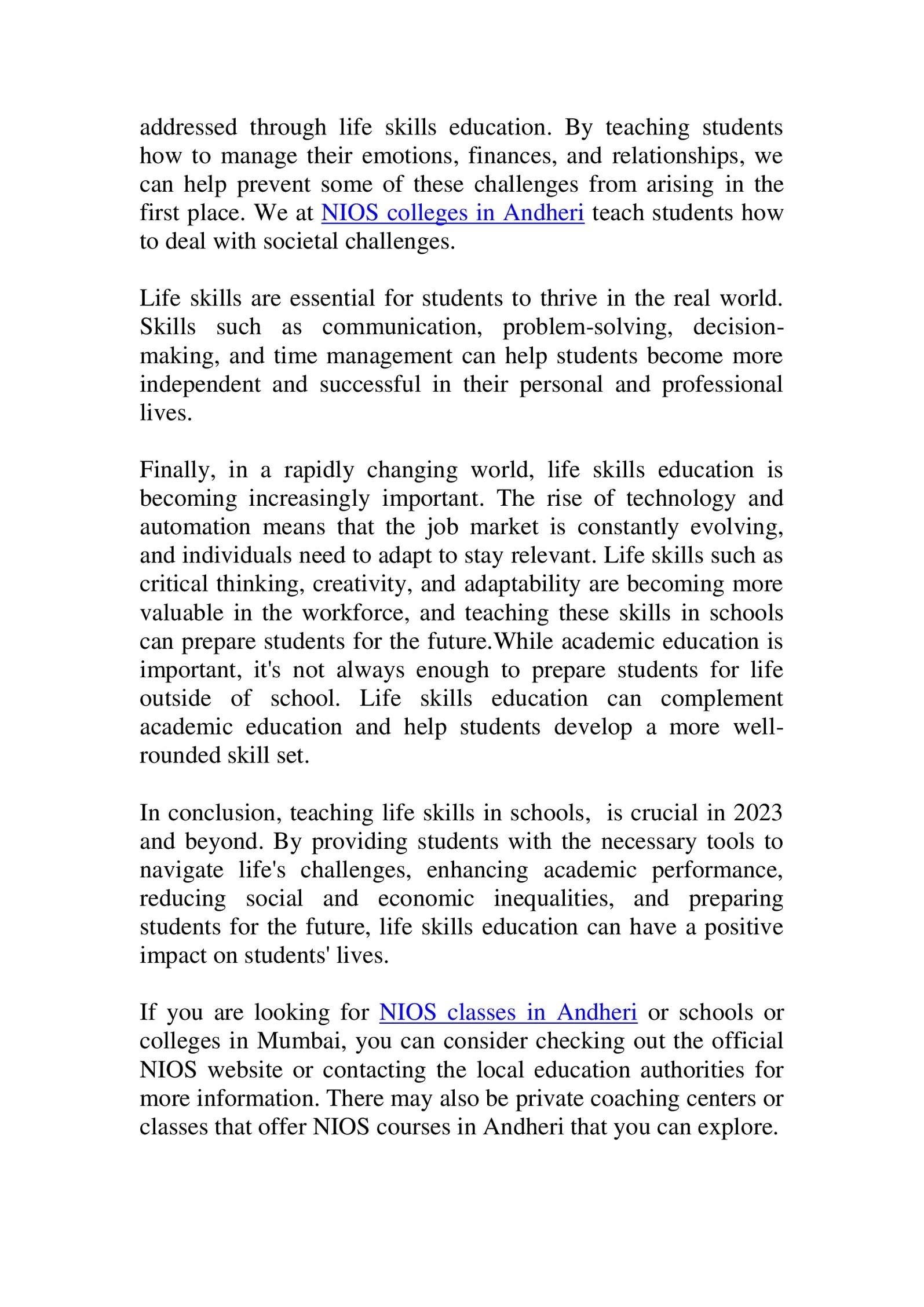 Why Should We Be Teaching Life Skills In Schools In 2023 By Sailee why-should-we-be-teaching-life-skills-in-schools-in-2023-by-sailee