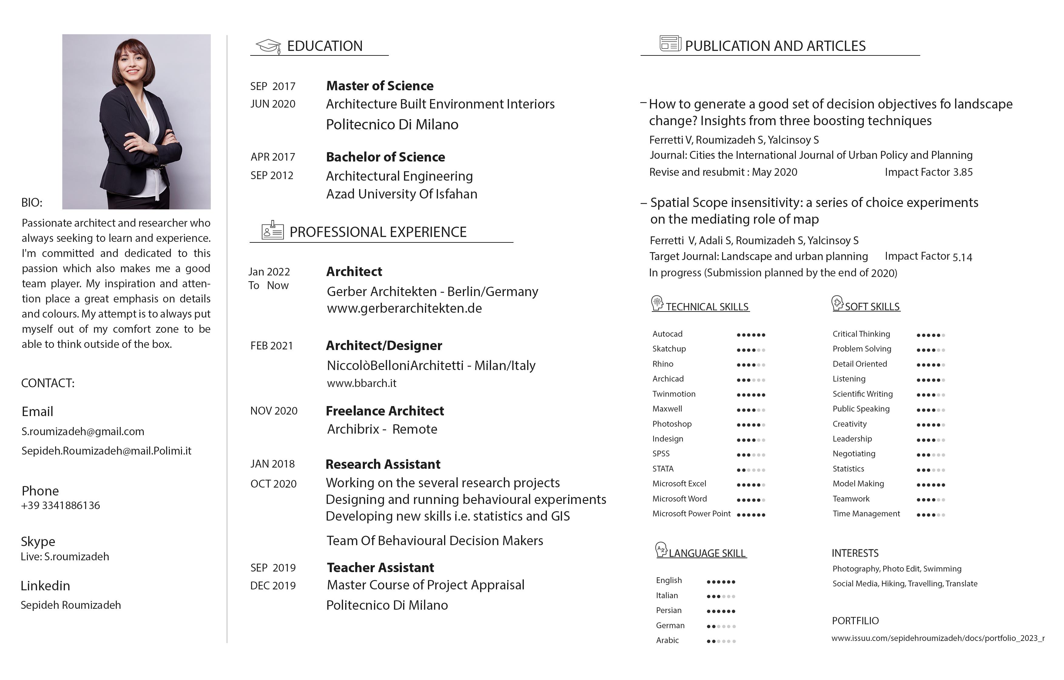 CV by Sepideh Roumizadeh - Issuu