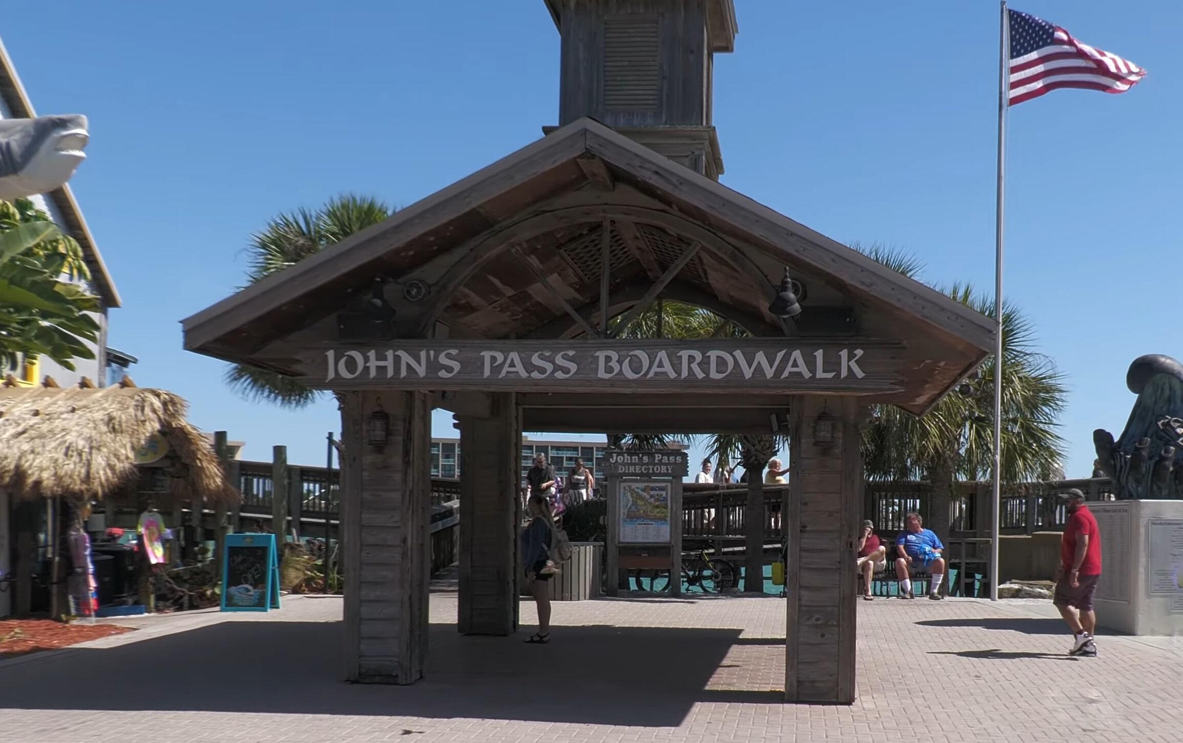 John's Pass Village & Boardwalk at 11 minutes drive to the south of ...