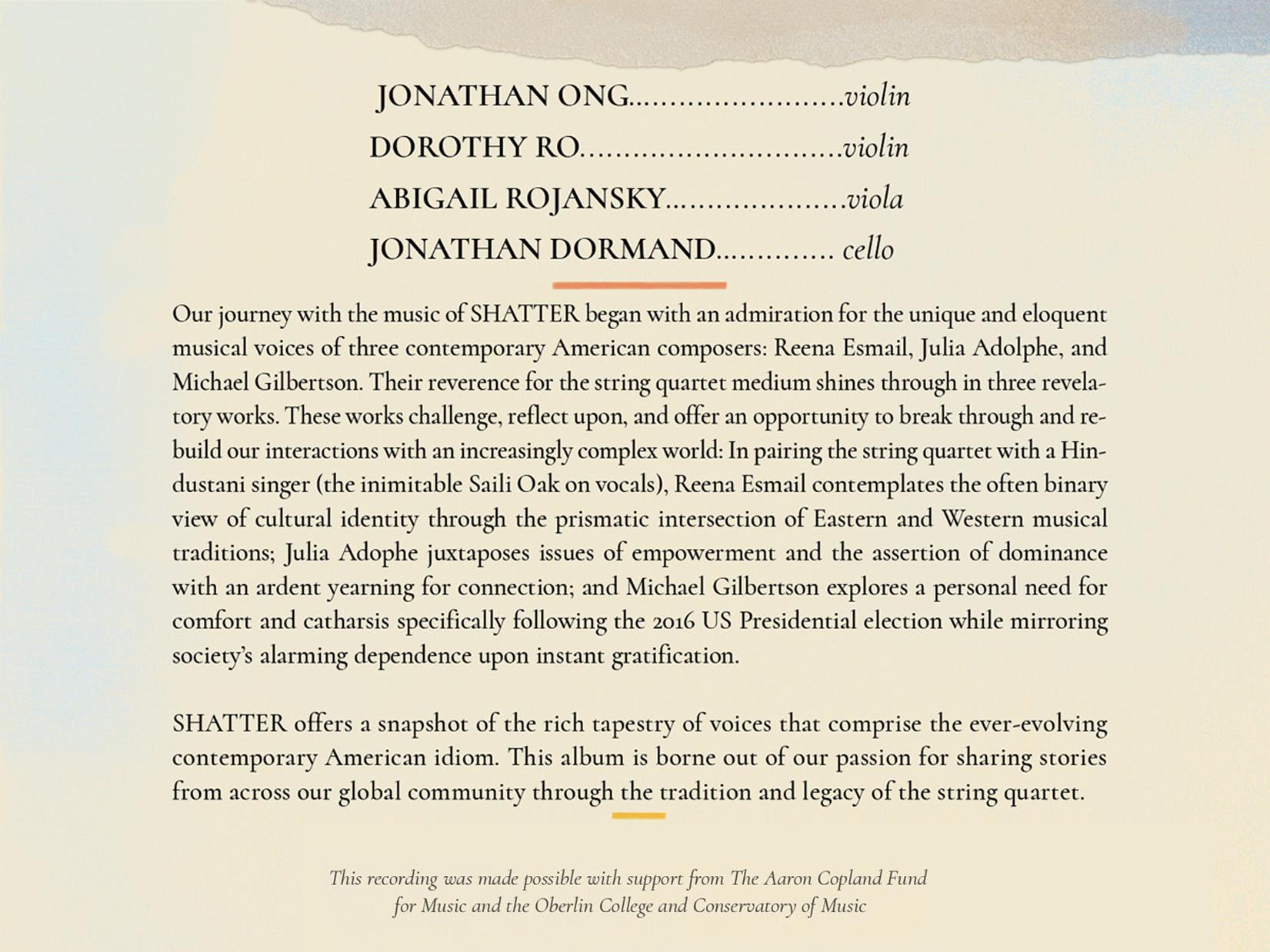 Verona Quartet - Shatter by Jessica Medoff - Issuu