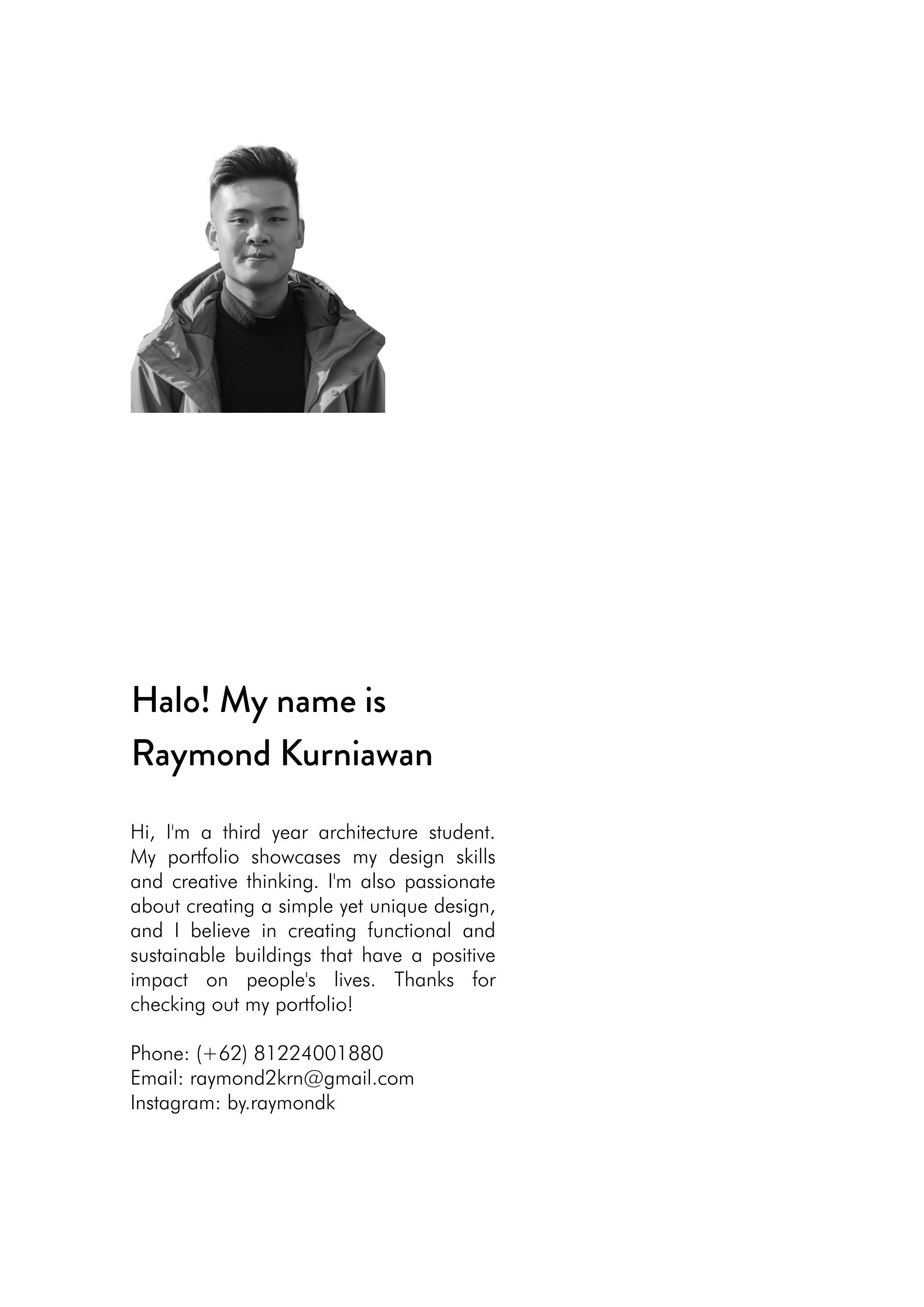 ARCHITECTURE PORTFOLIO by Raymond Kurniawan - Issuu