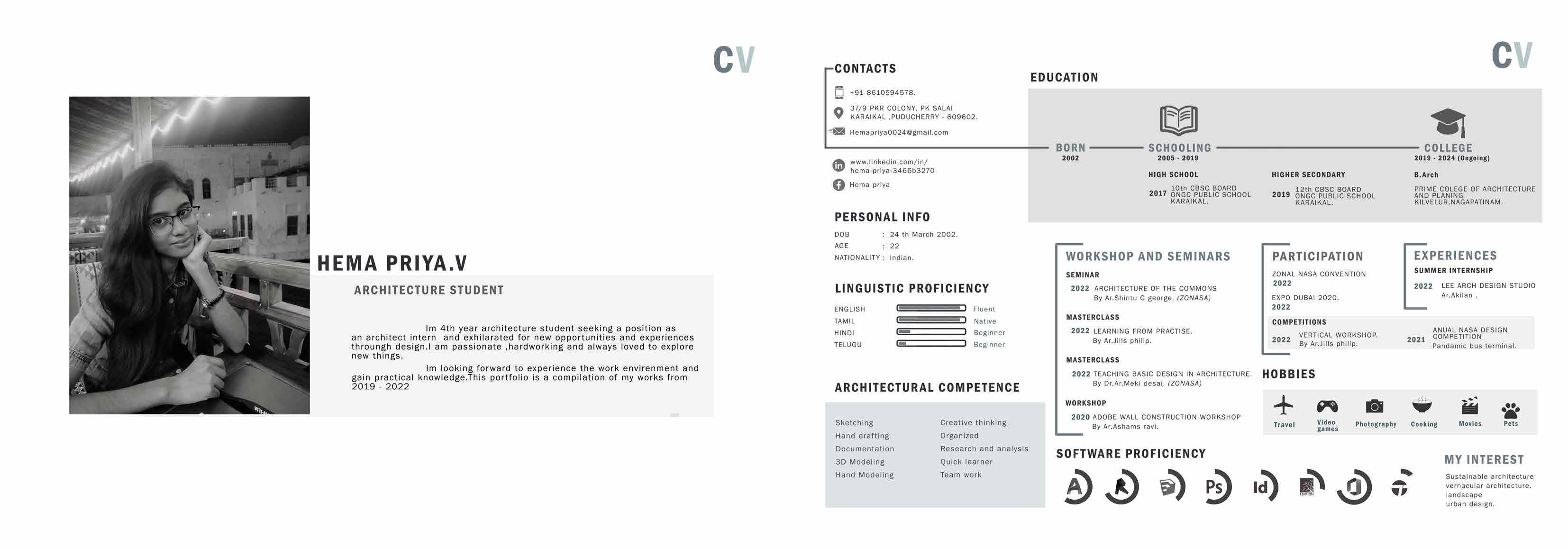 Architecture -internship portfolio by Hemapriya_024 - Issuu