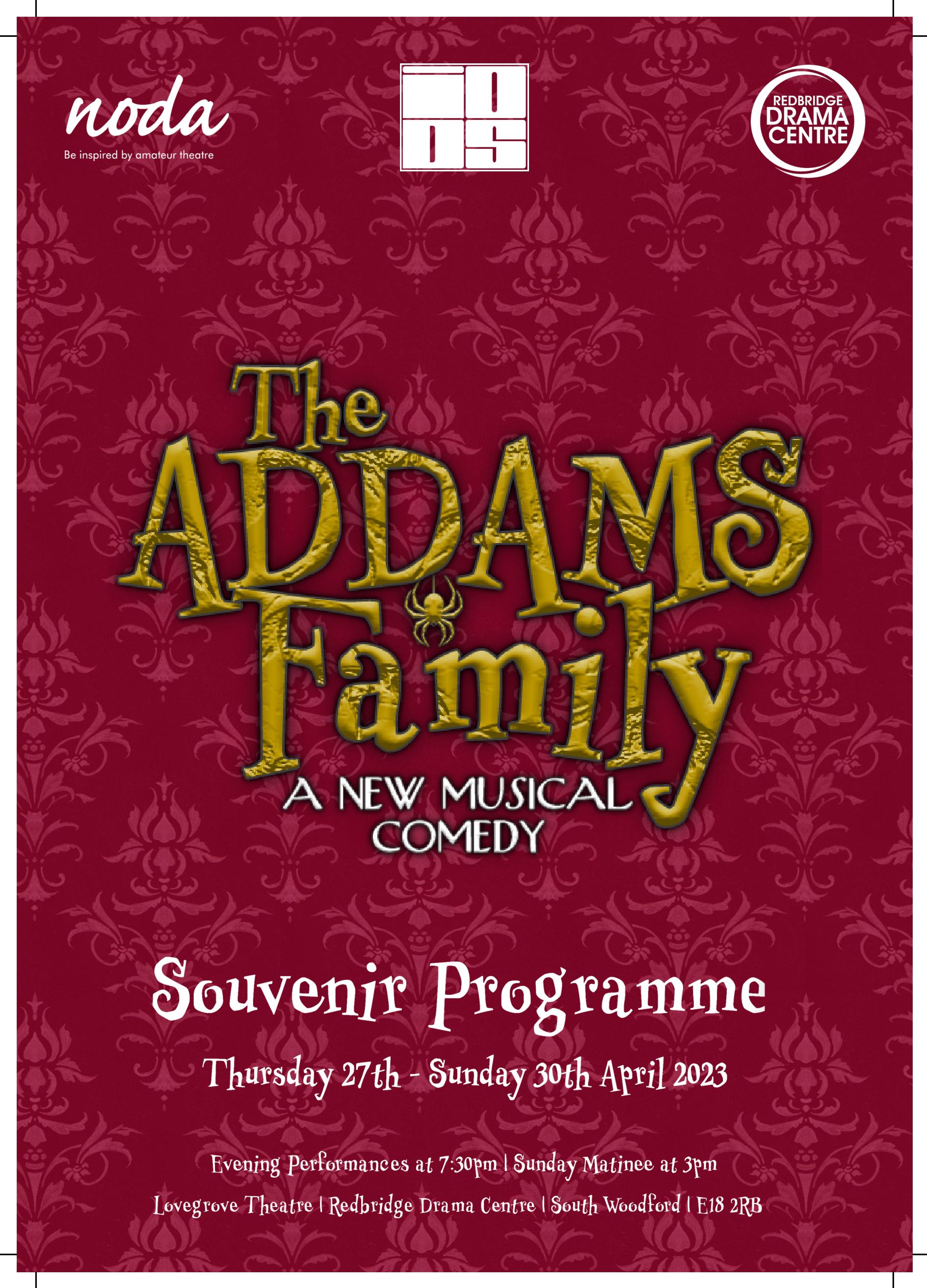 The Addams Family Programme by Dylan IODS Productions - Issuu