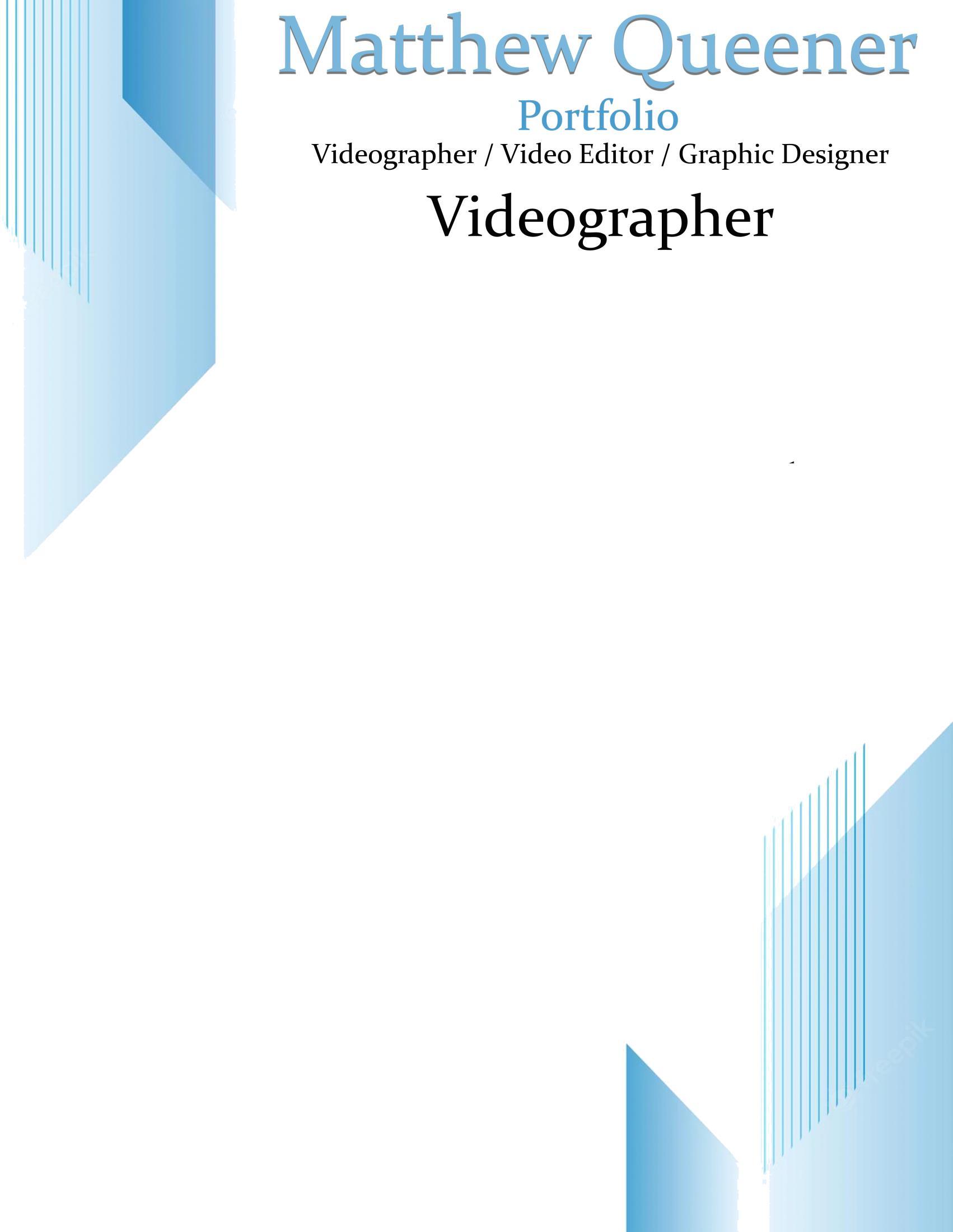 Matthew Queener's Portfolio by Matthew Queener - Issuu