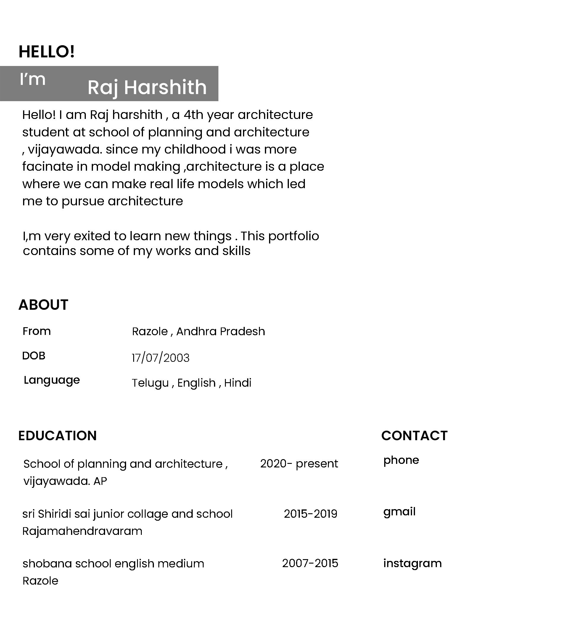 Raj Harshith Nalli | Architectural Design Portfolio, SPA Vijayawada by ...