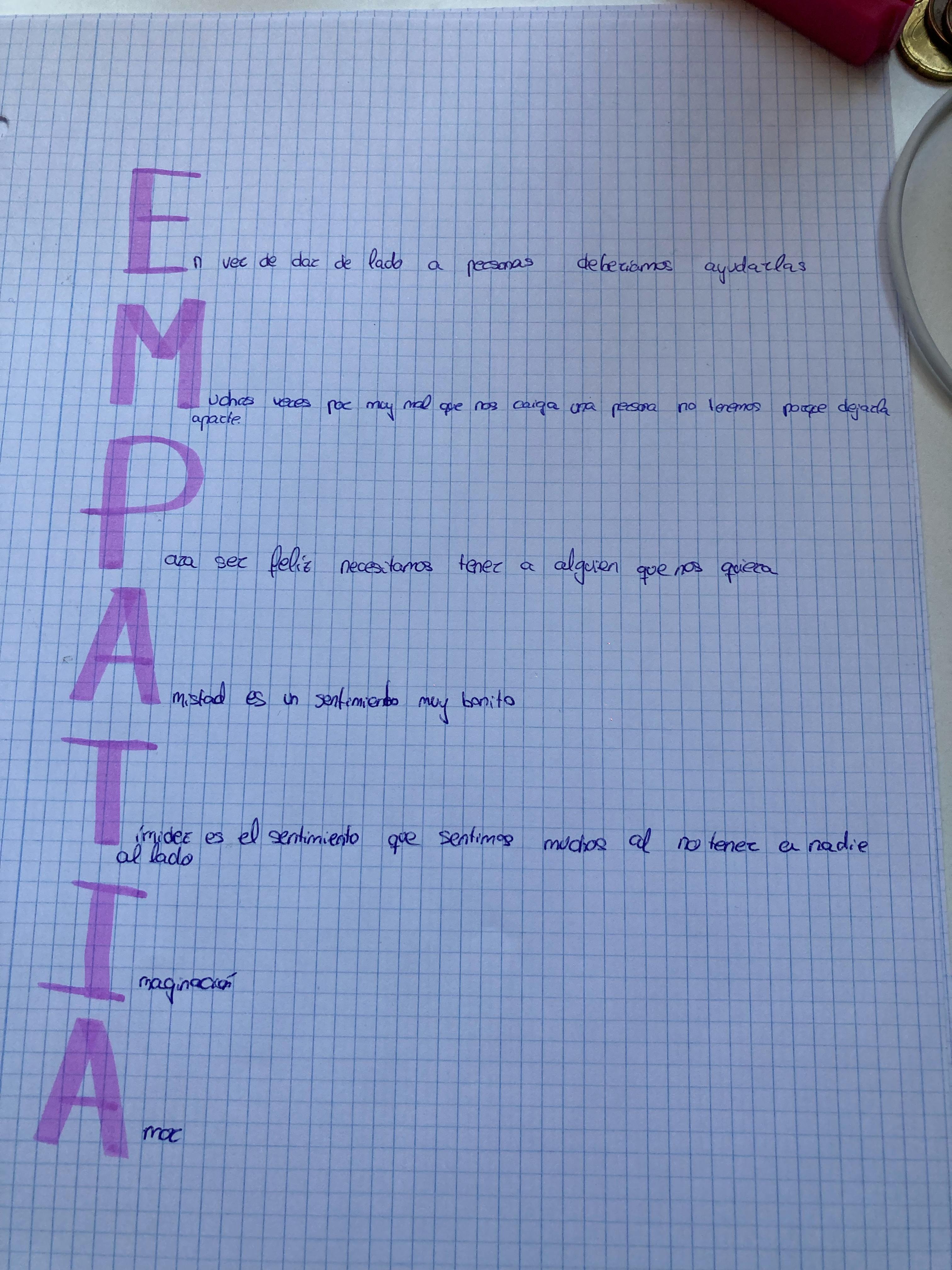 Acróstico Com A Palavra Empatia - BRAINCP