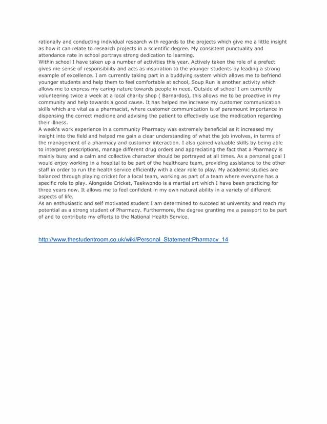 Example Personalstatements by Stacey Robertson - Issuu