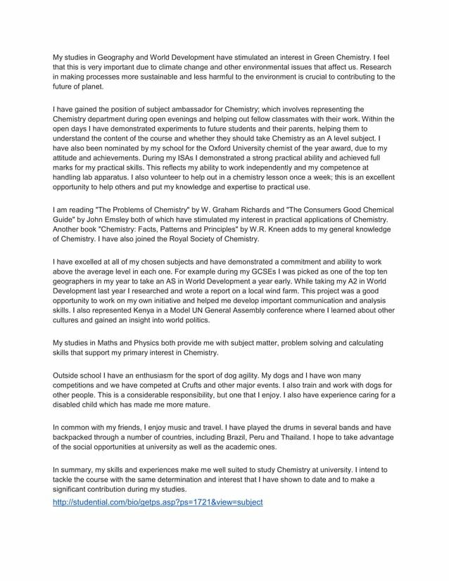 Example Personalstatements by Stacey Robertson - Issuu