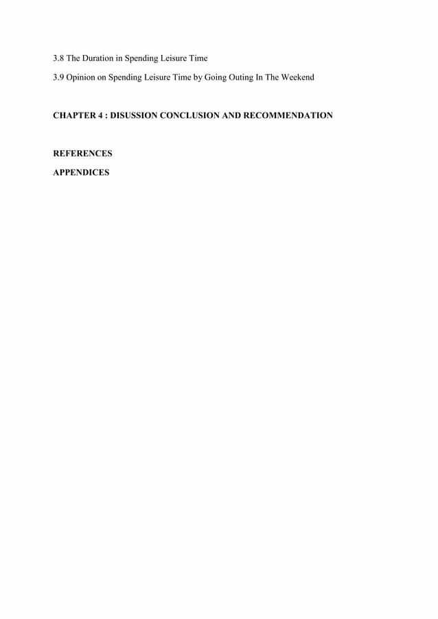 Matriculation Programme Research Writing Report - Leisure Time Among ...
