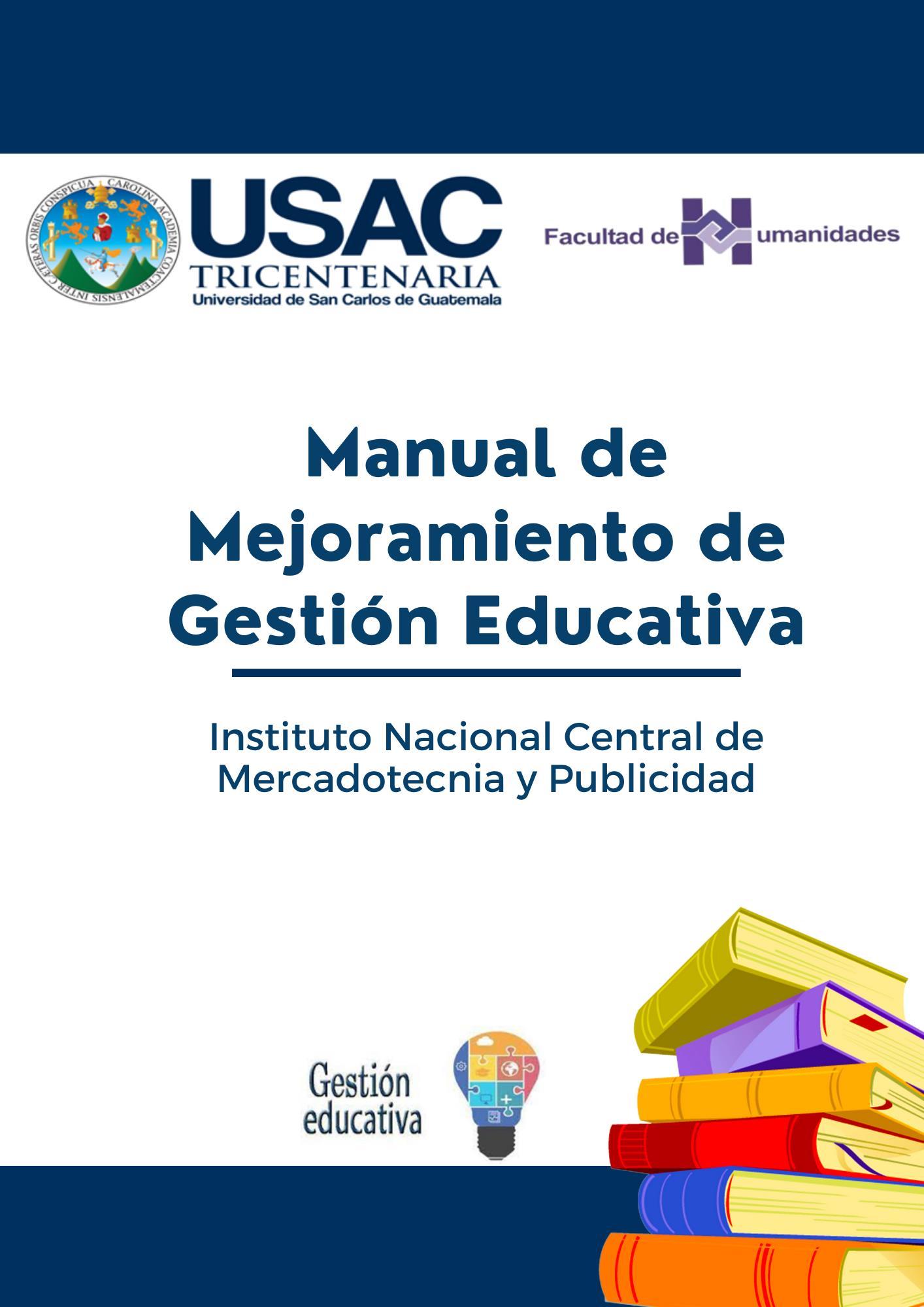 Manual de mejoramiento de Gestión Educativa para el personal docente y ...