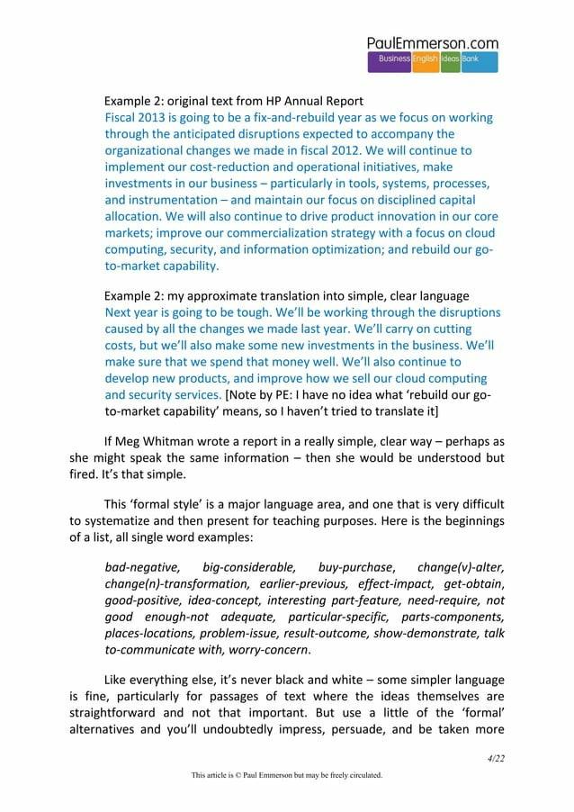 White Paper The Language Of Report Writing by Tanya Schott - Issuu