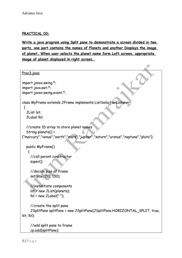 Ad Java Prac Sol Set by Stephanie Brown - Issuu