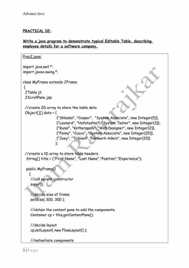 Ad Java Prac Sol Set by Stephanie Brown - Issuu