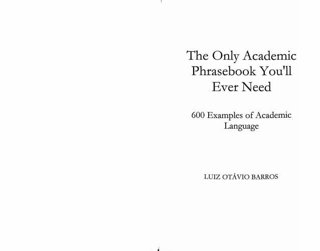 Academic Phrase Book by Laura Estrada - Issuu