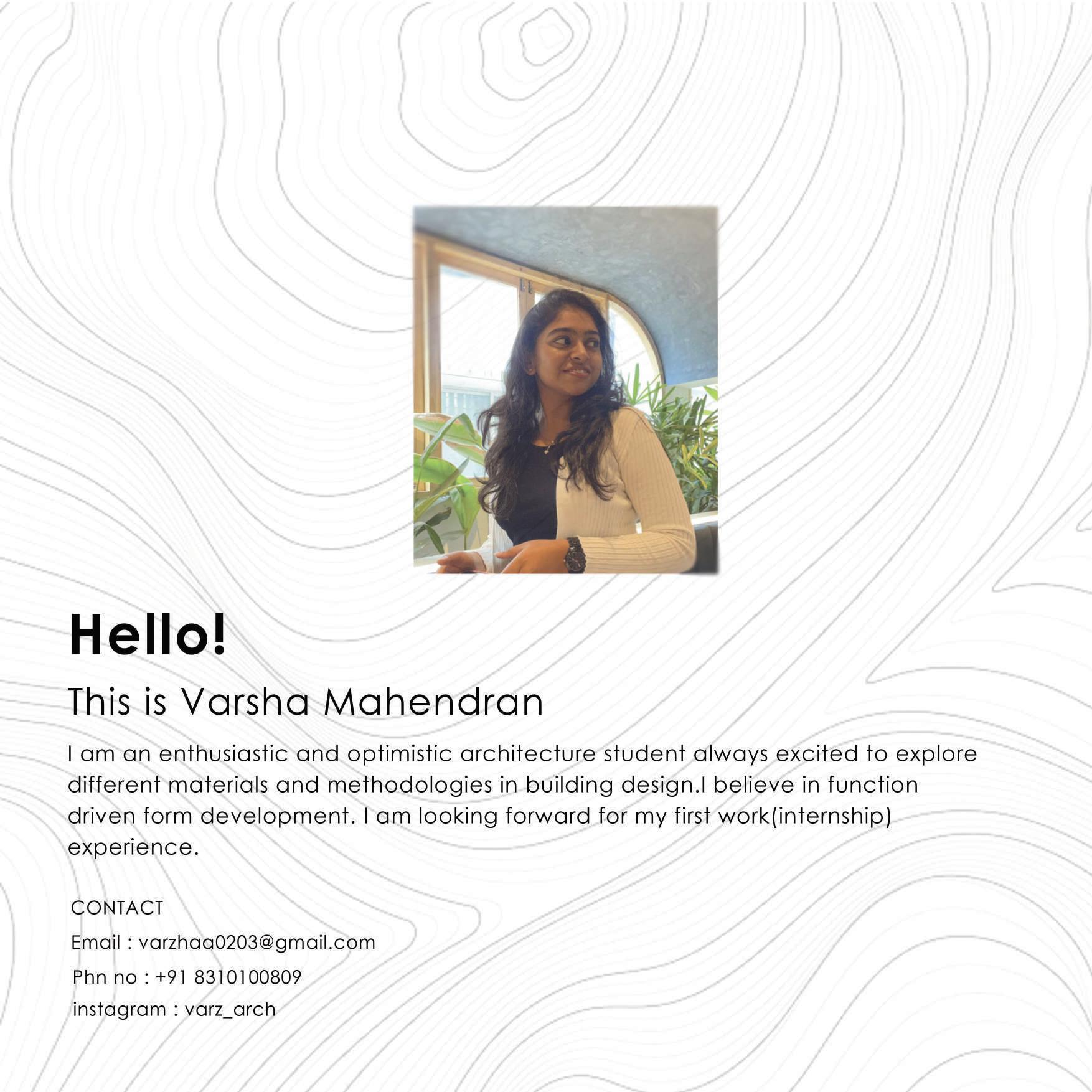 ARCHITECTURE INTERNSHIP PORTFOLIO by VARSHA MAHENDRAN - Issuu