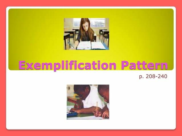 Exemplification Pattern by Kelly Gabriel - Issuu