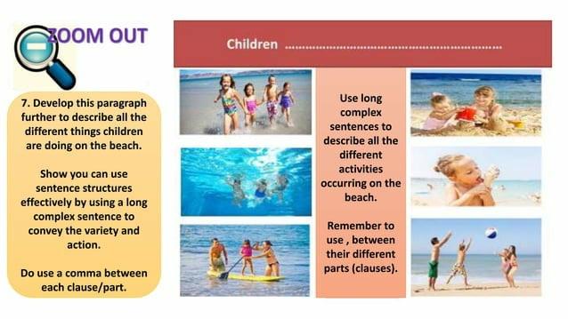Descriptive Writing Examples Beach