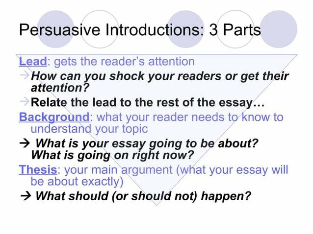 Persuasive Introductions by Tina Byers - Issuu