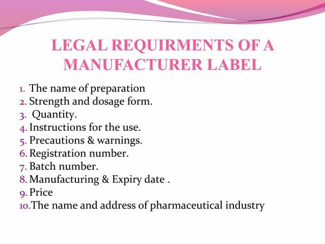 Pharmaceutical Labelling by Felicia Green - Issuu